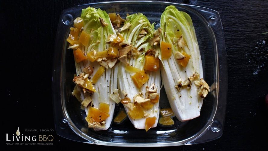Warmer Chicoree Salat mit Orangen-Gin Marinade - LivingBBQ.de
