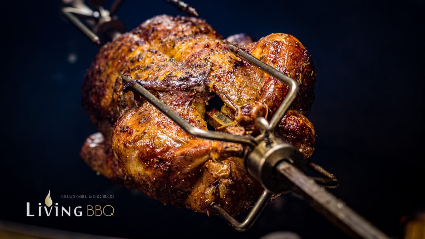 Knusprige Ente von der Rotisserie (Drehspieß) - LivingBBQ.de