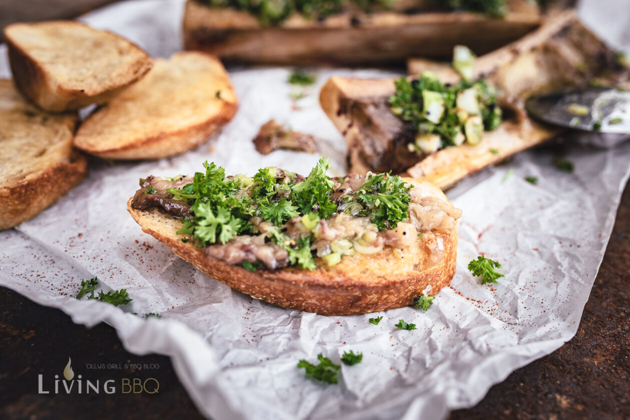 Markknochen Bruschetta - LivingBBQ.de